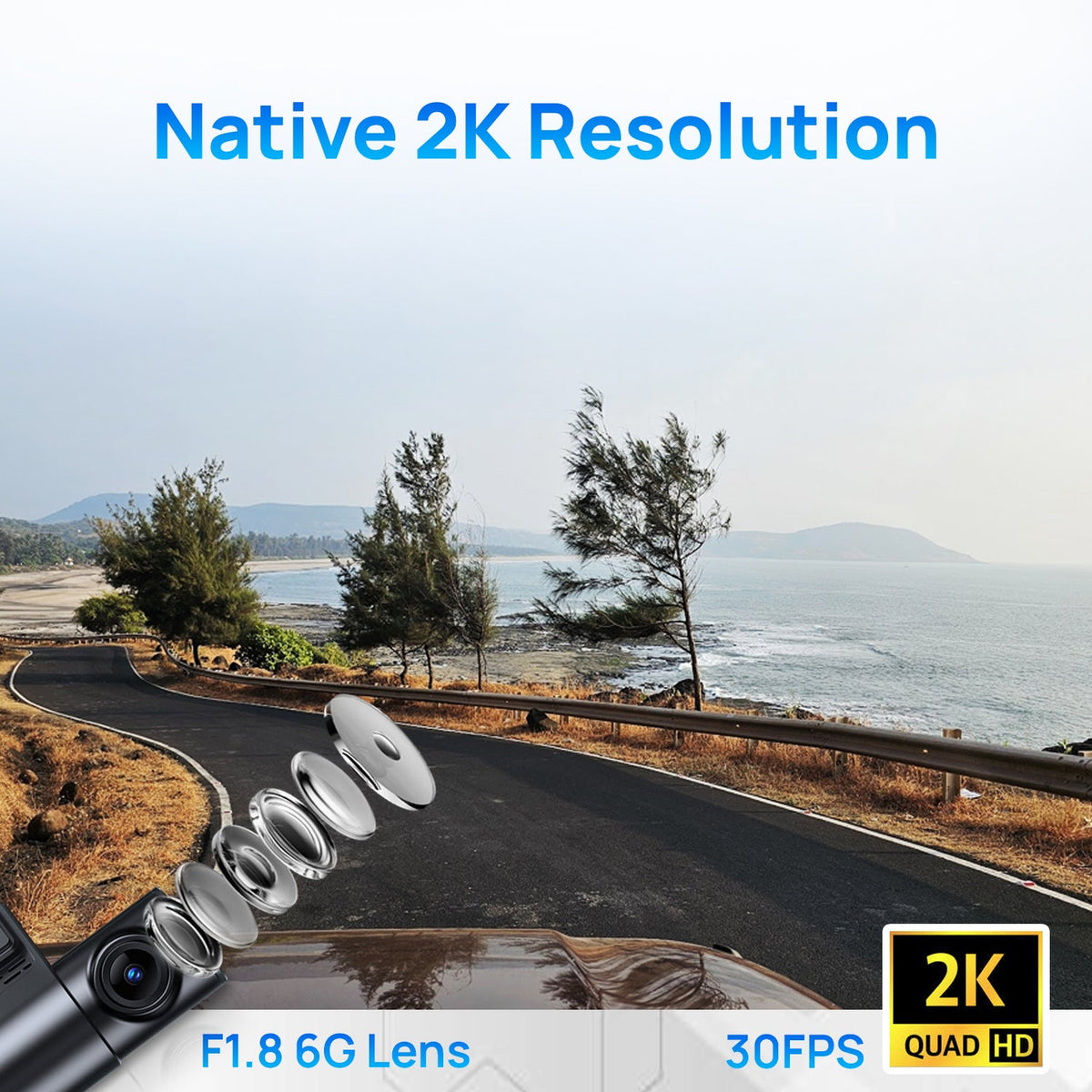 NEXDIGITRON ACE 2 DashCam, In-Built GPS