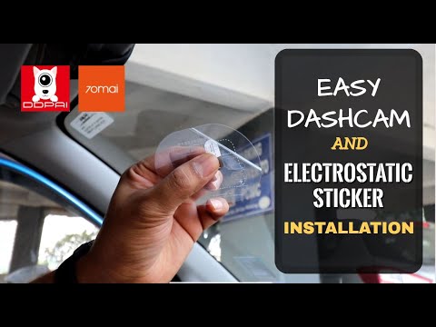 Electrostatic Stickers for DashCams - DDPAI & 70mai ( Set of 2 ...